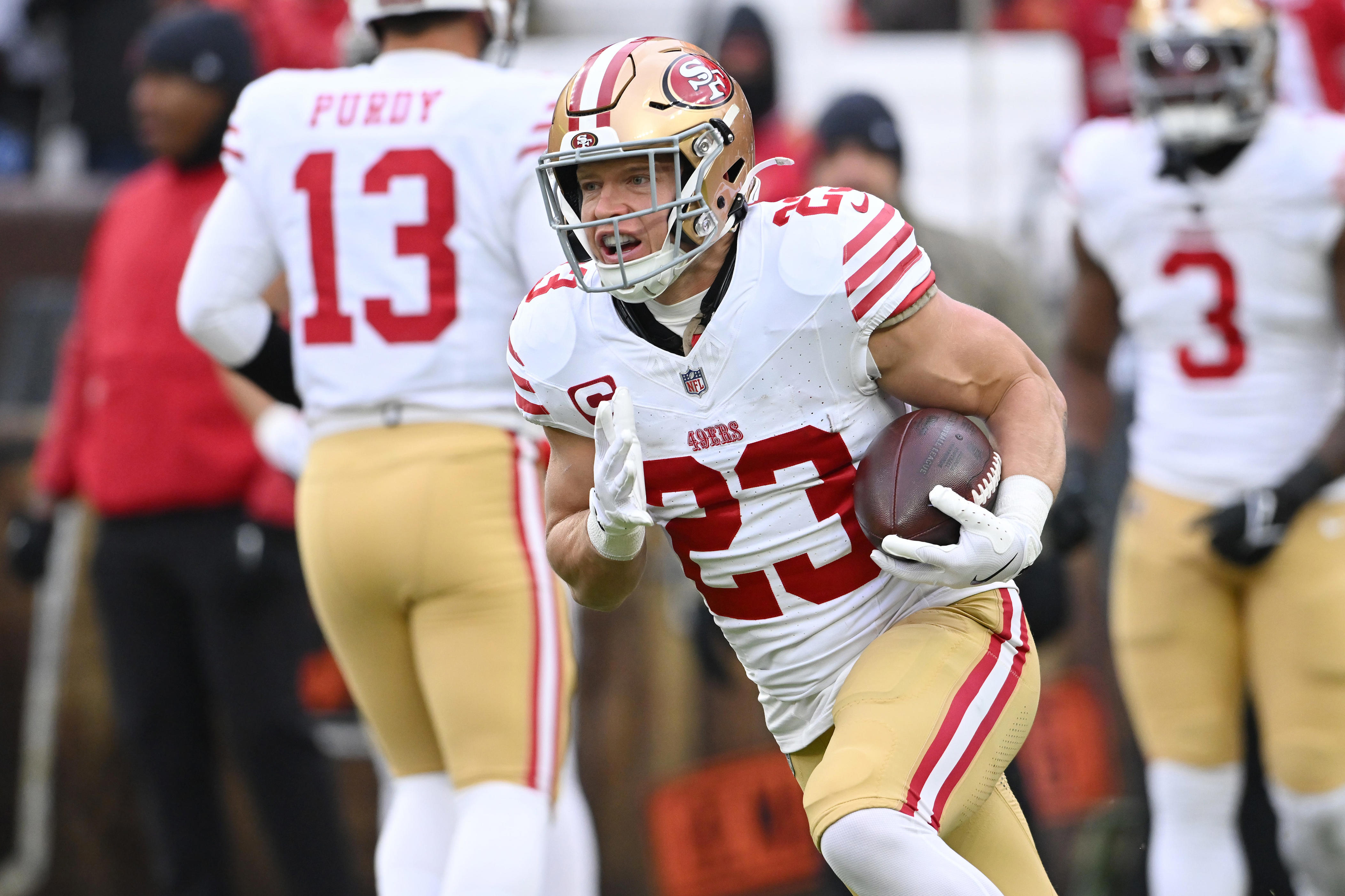 49ers injury update: Christian McCaffrey active vs. Titans