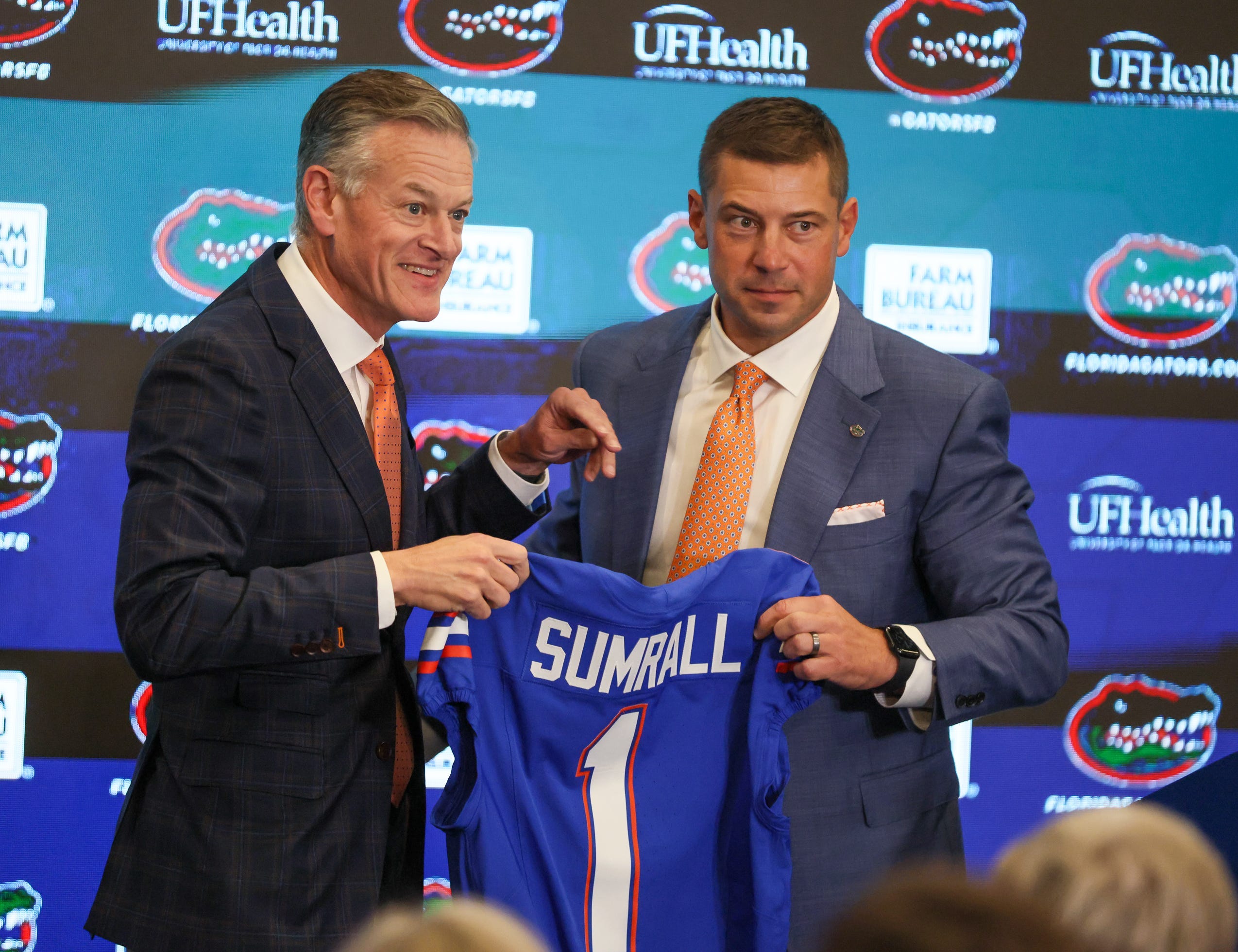 'We will not back down': Jon Sumrall introduced as Florida football HC
