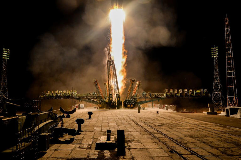 U.S.-Russian Crew Launches to ISS