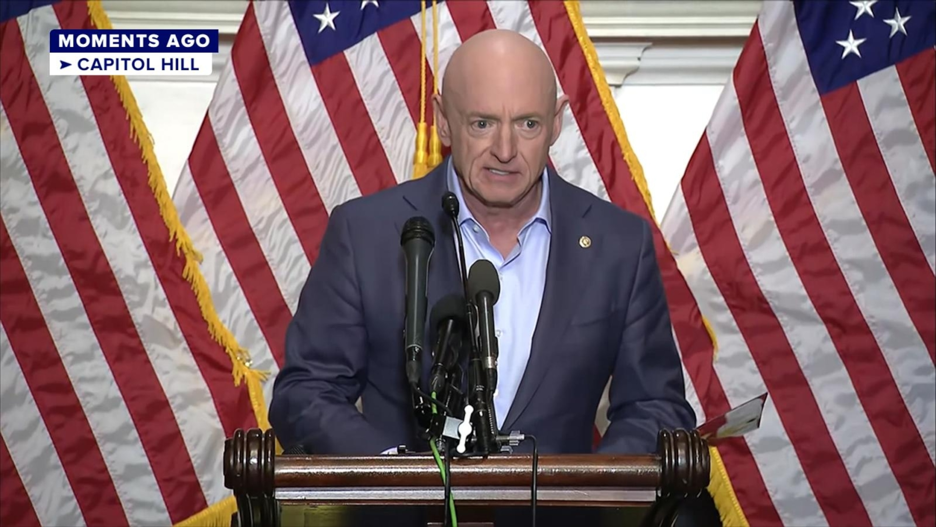 Sen. Mark Kelly goes after 'bullying' President Trump