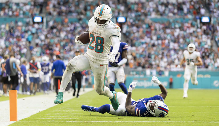 Where Achane's feats rank historically. And Dolphins playing time news ...