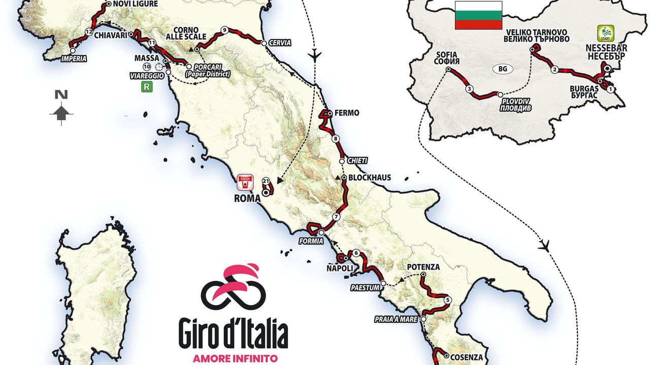 Giro d'Italia 2026 route features 40km time trial, return of the Passo ...