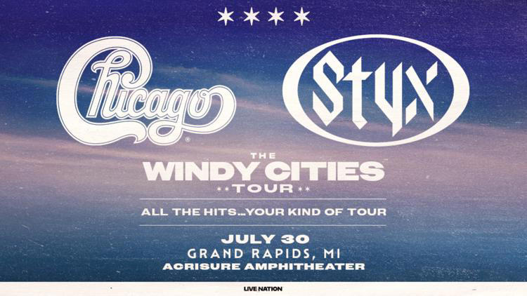 Styx, Chicago coming to Acrisure Amphitheater for legendary performance