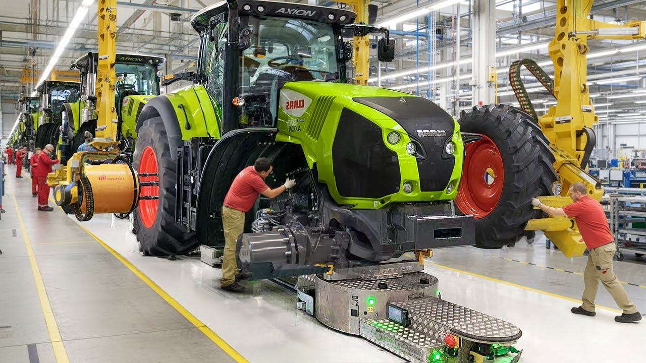 Inside Ultra Modern Factory Building Gigantic Farm Tractors From Scratch