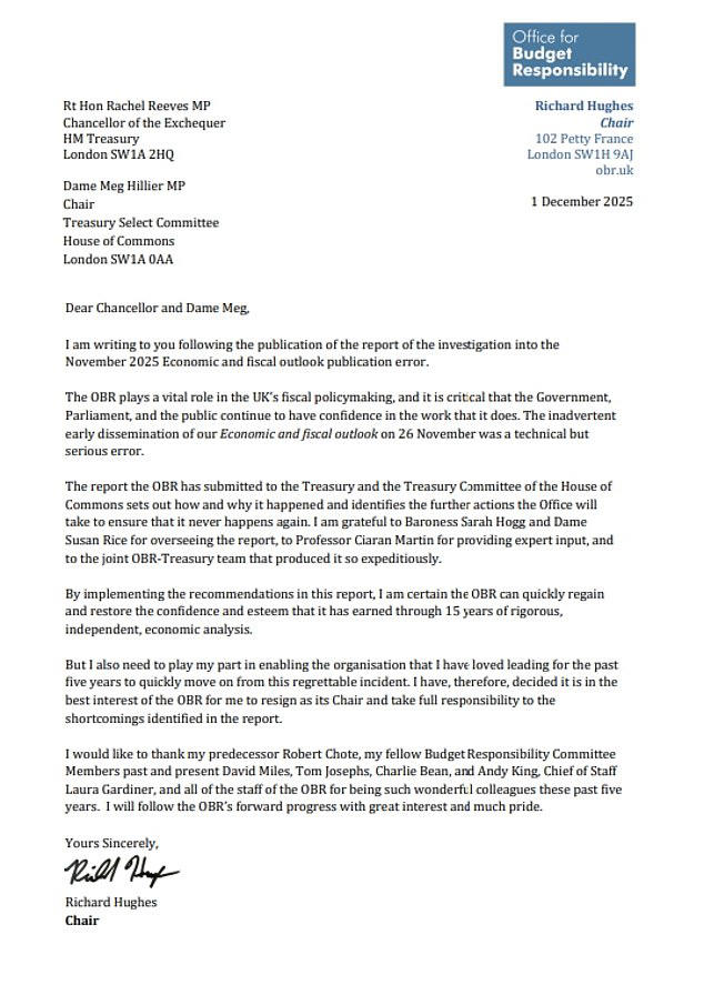 Will Reeves take revenge on OBR chief TODAY? Watchdog's fate in balance ...