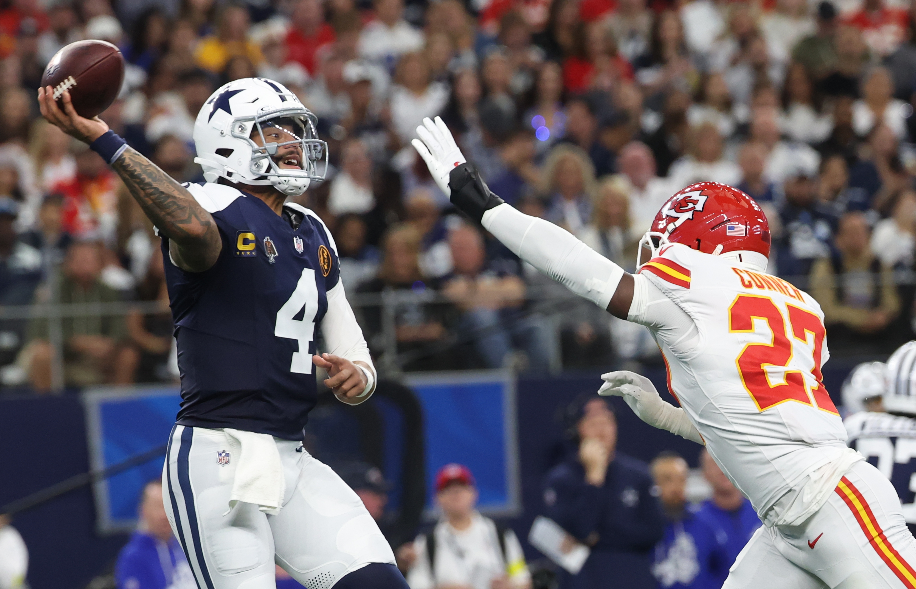 Chiefs’ failure to pressure Dak Prescott was big factor in Cowboys loss