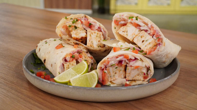Aprendé a cocinar wraps de pollo