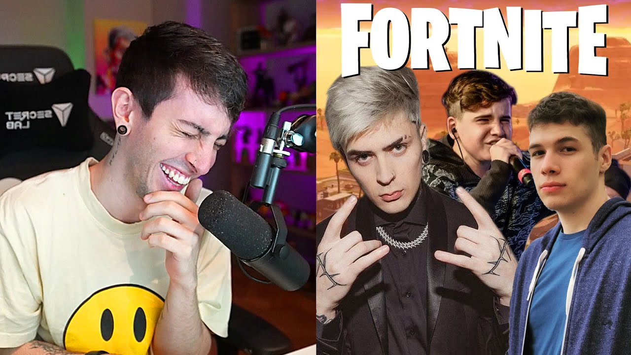 Jugando Fortnite con Lit Killah, Zaina y Unicornio | Robleis