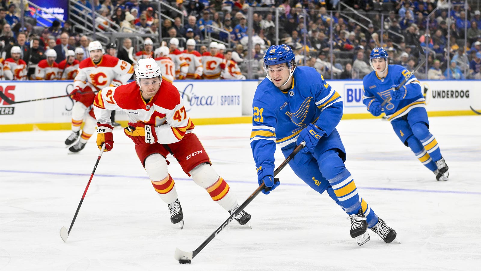 Blues lose one forward to surgery, another to ‘scalding burns’