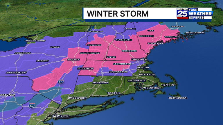 New map shows shift in expected snow totals for Massachusetts