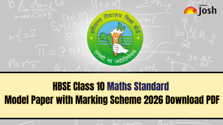Haryana Board HBSE Class 10 Maths Standard Model Paper with Marking ...