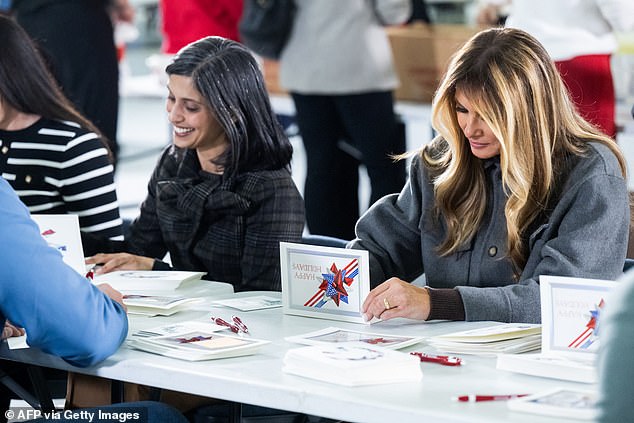 Usha Vance ditches wedding ring again as she appears alongside Melania ...