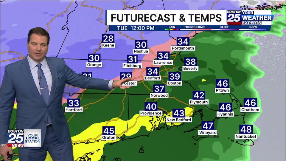 Boston 25 Weather: Monday afternoon forecast