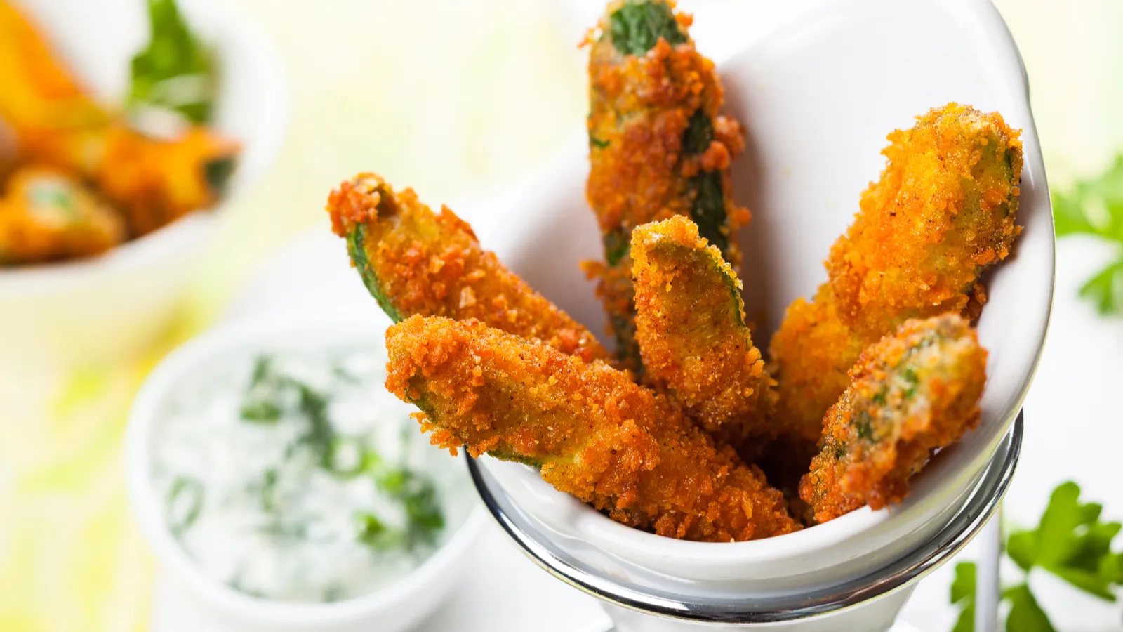 Crispy baked zucchini fries that beat takeout