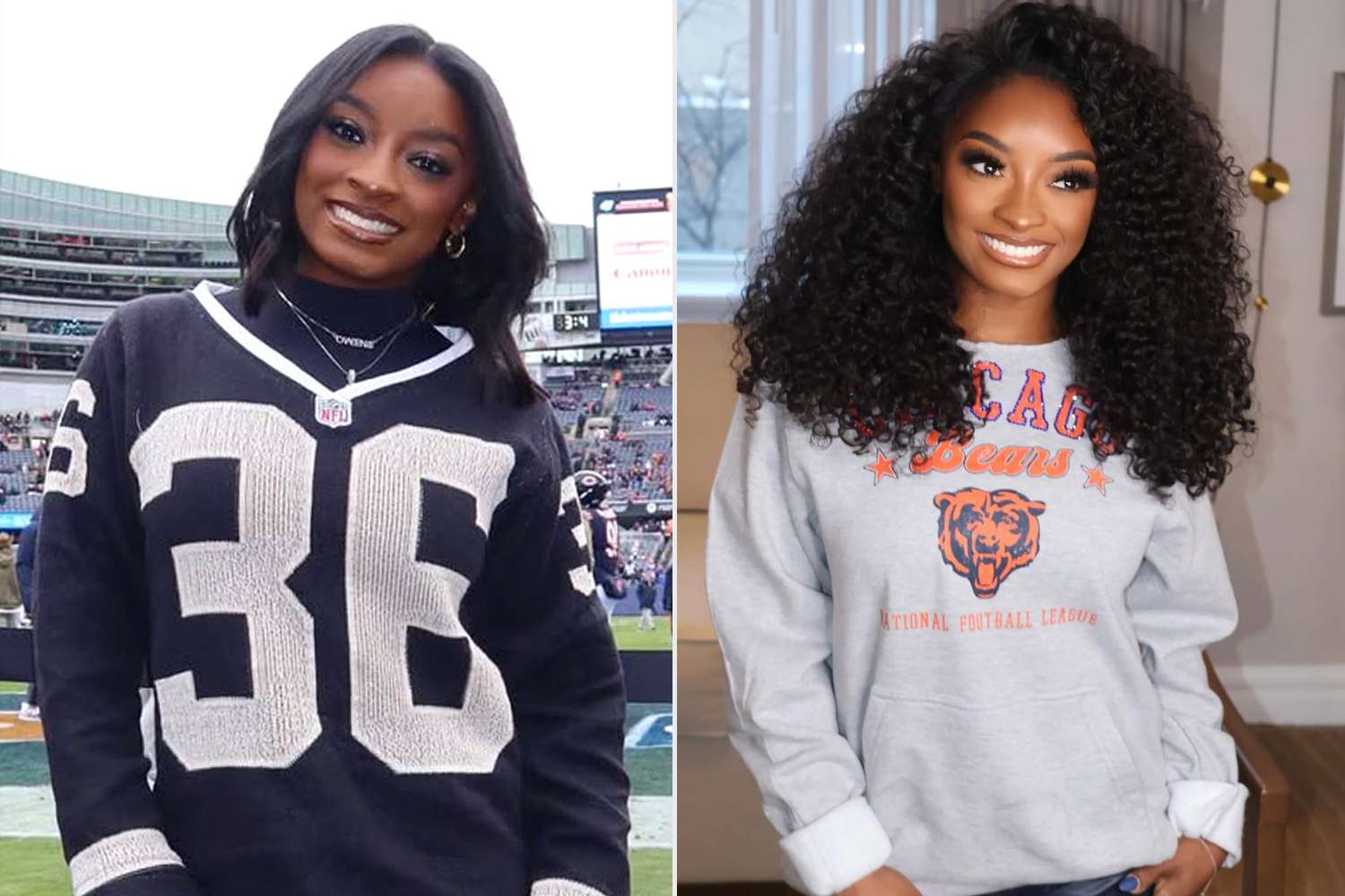Simone Biles Debuts Curly Hair Transformation to Cheer on Husband ...