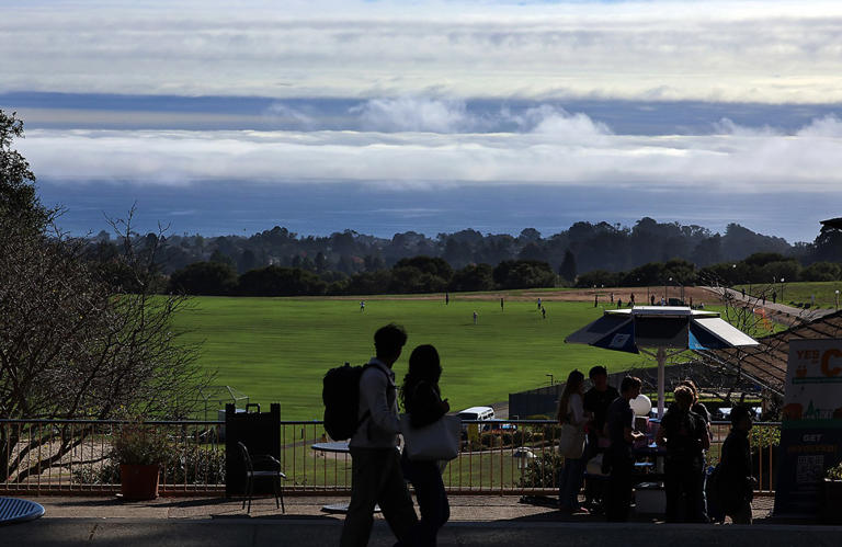 Photo | Looking down at Monterey Bay from UC Santa Cruz’s Cowell College