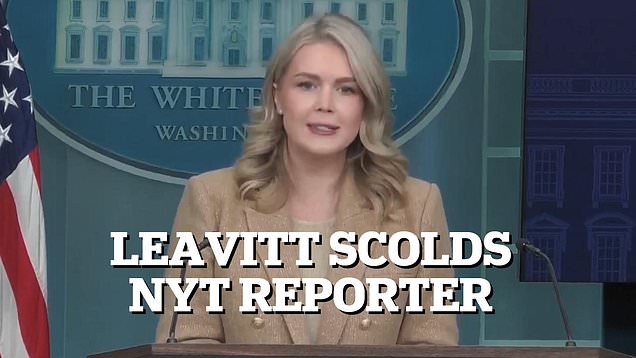 Leavitt scolds NYT reporter over 'false' Trump stamina story