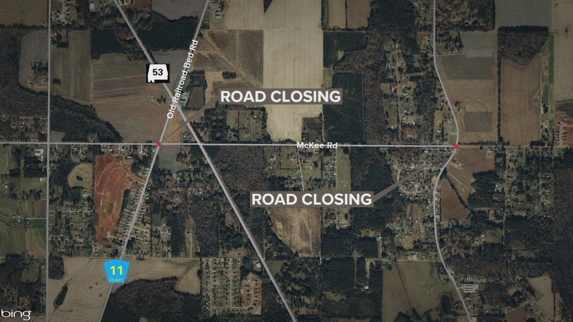 Madison County closes intersections for new roundabout construction