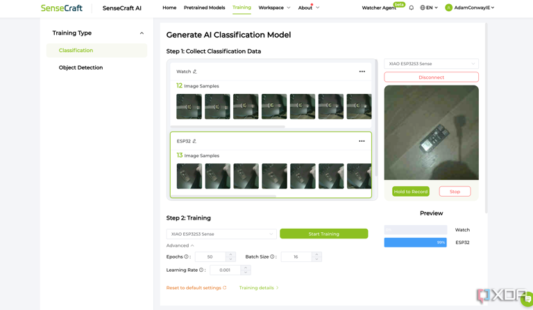 It's easy to train your own image classification model with an ESP32 ...