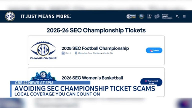 How to avoid a ticket scam ahead of the SEC Championship game