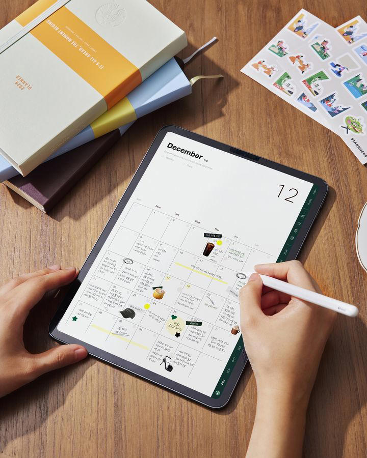 "'다꾸' 기능 강화" 스타벅스, 디지털 플래너 출시