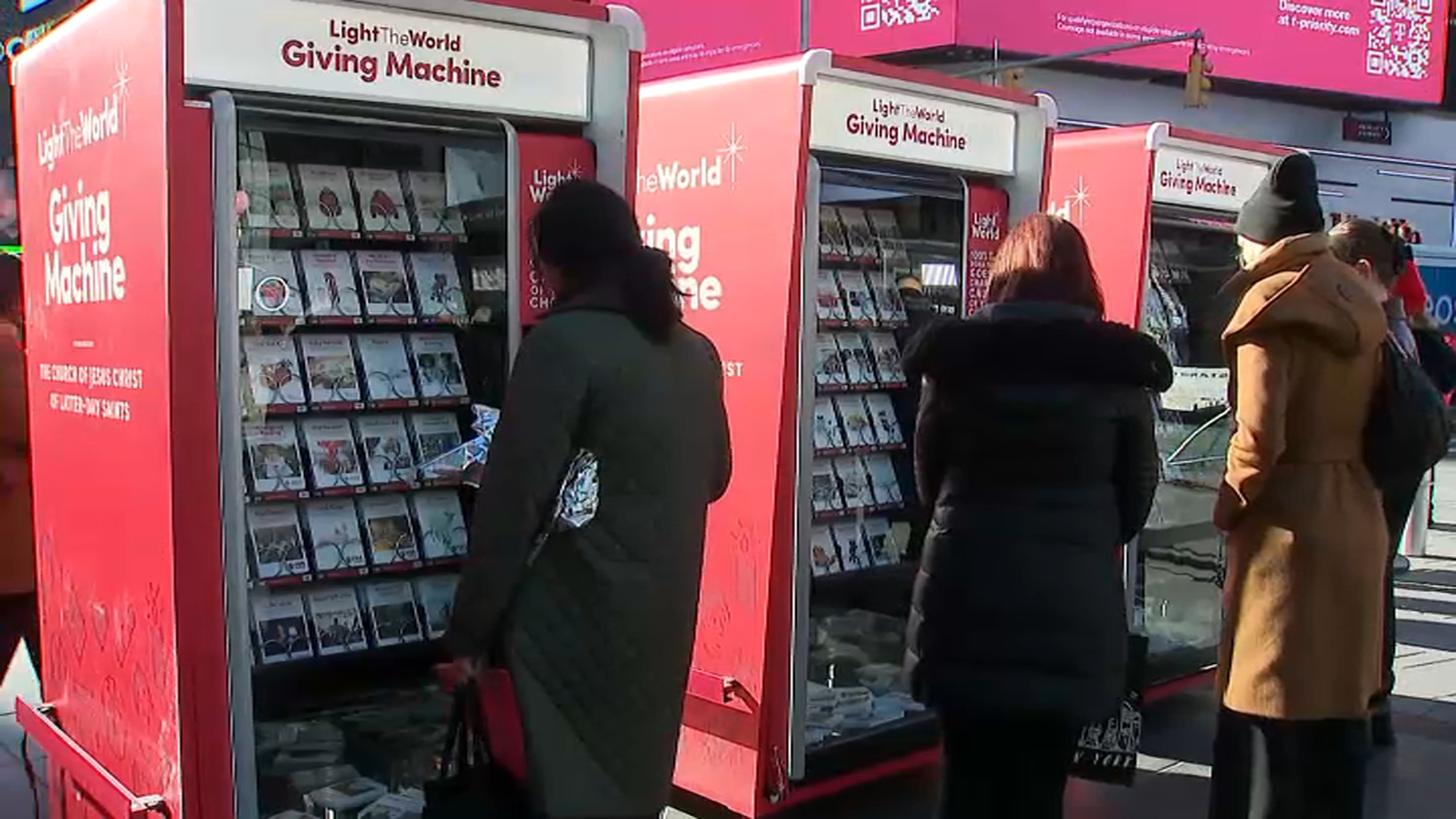 Giving machines open across NYC to make charity donations easy during ...