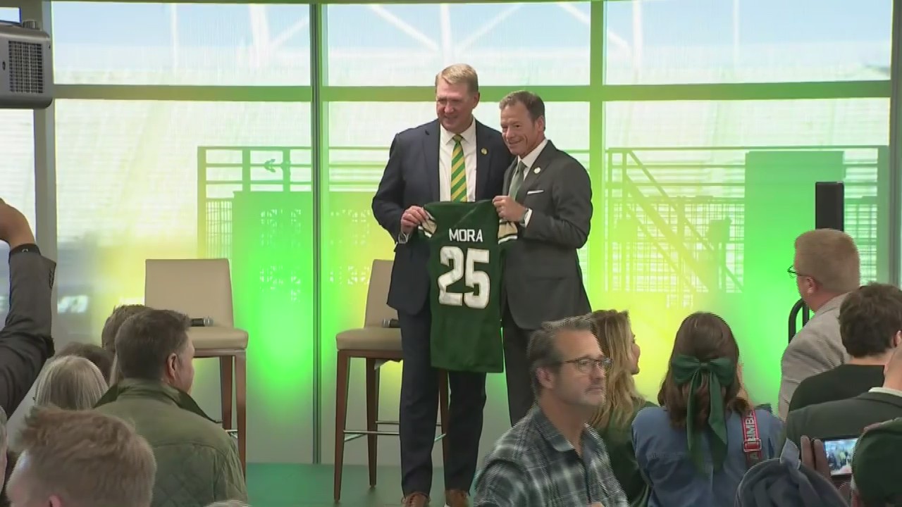 Mora introduced as coach of Colorado State University football