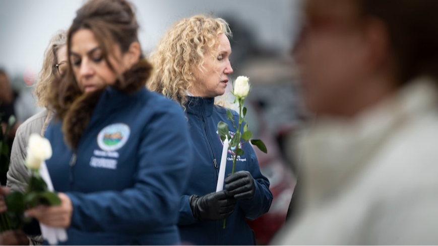See the emotional response, somber vigil after Stockton CA shooting