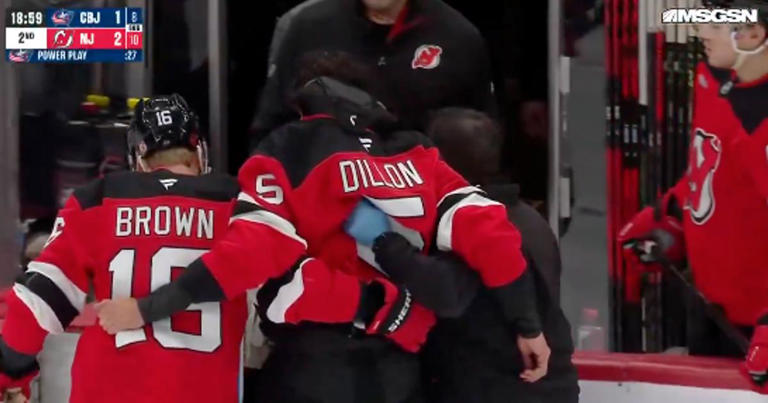 Brenden Dillon KO’d in his 1,000th NHL game