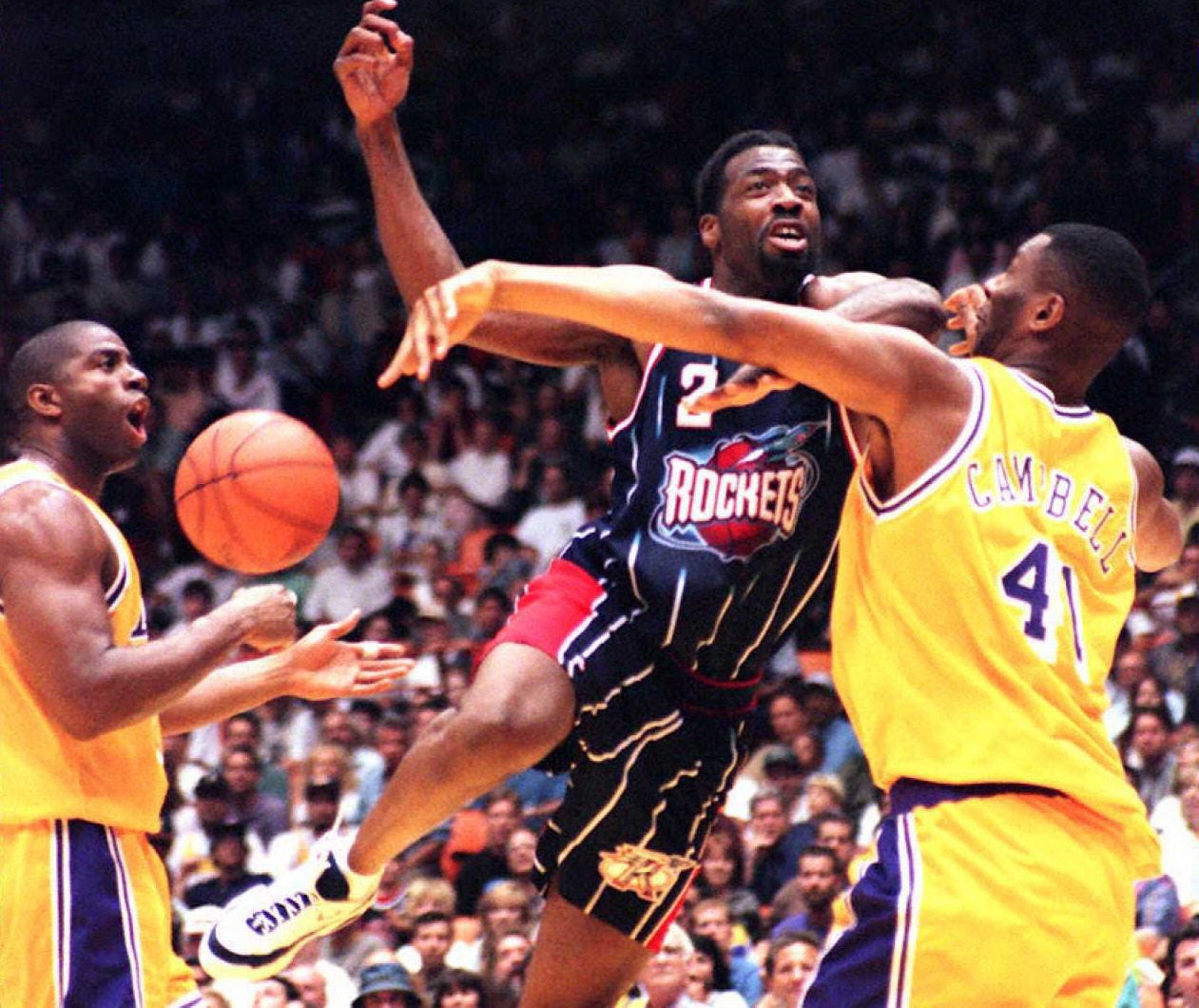 Houston Rockets jersey history No. 2 - Mark Bryant (1995-96)