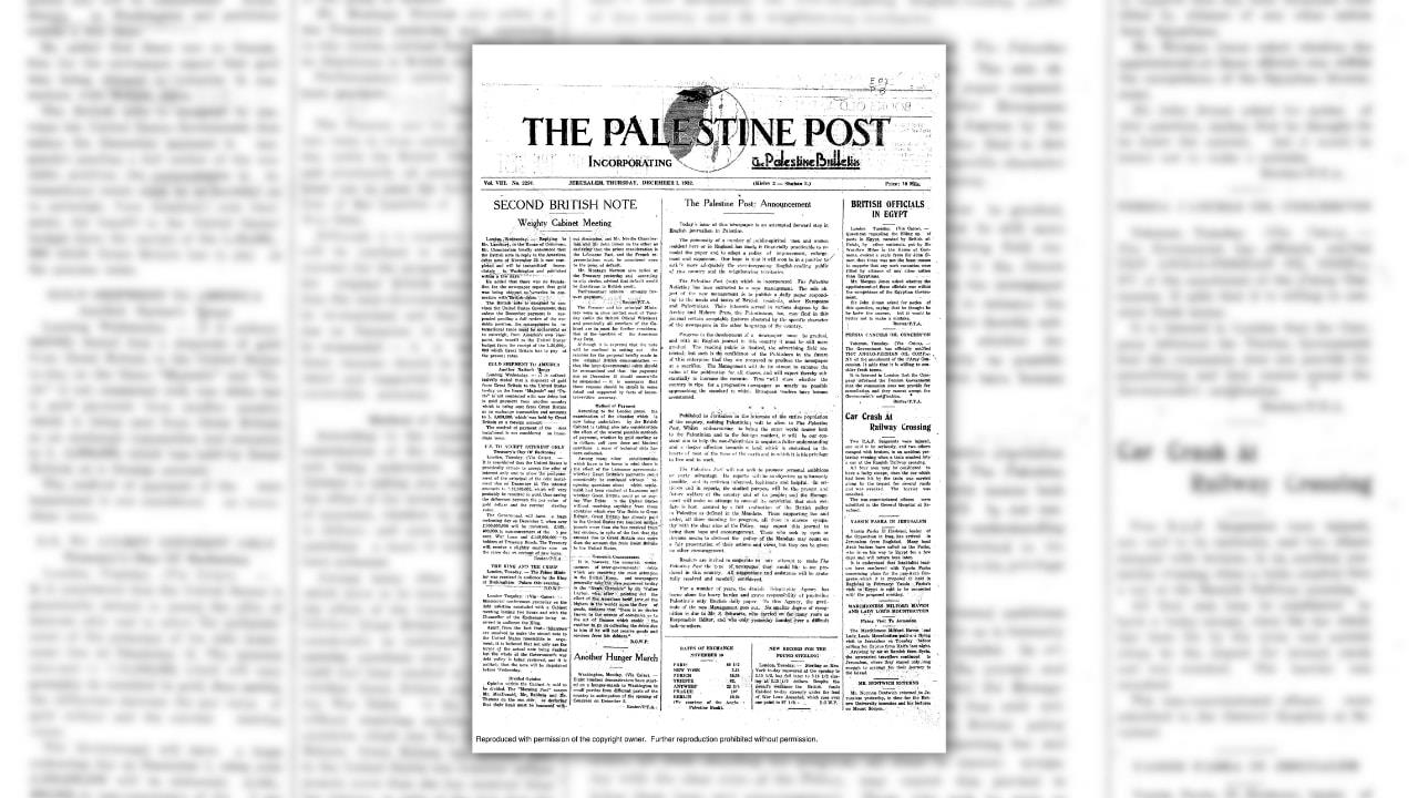 The Jerusalem Post marks 93 years as a link to Israel and the Jewish world
