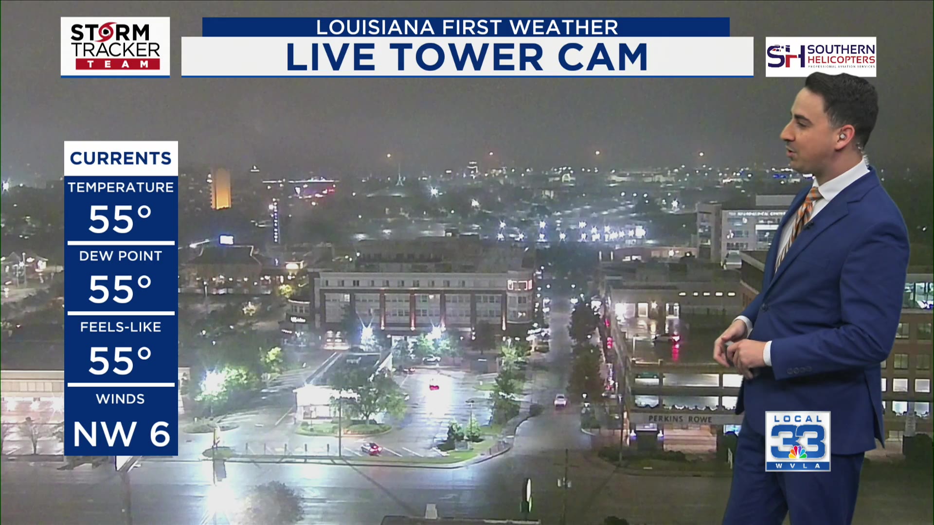 Monday night forecast: Rain moving out, light freeze Tues night