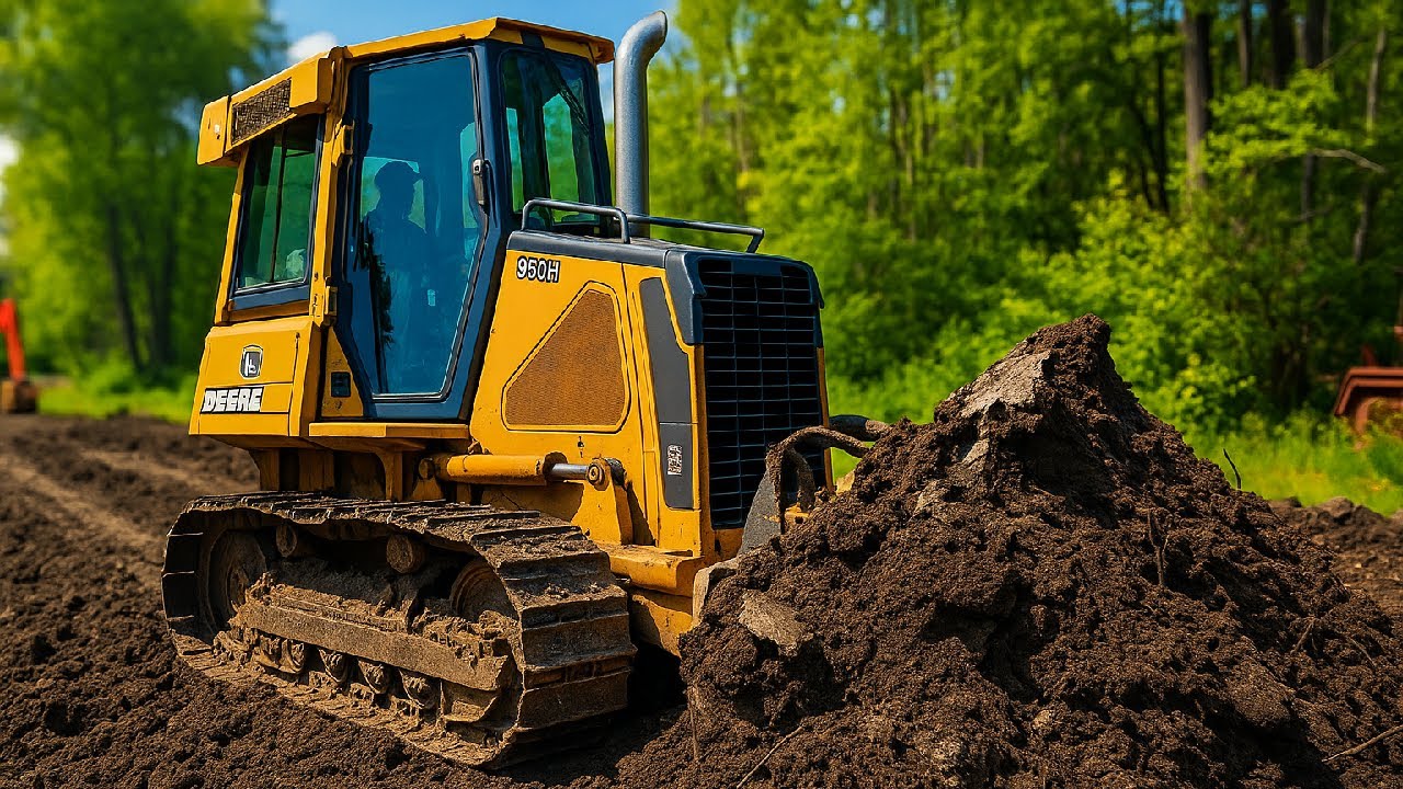 Day 2 big dig dozer grading work