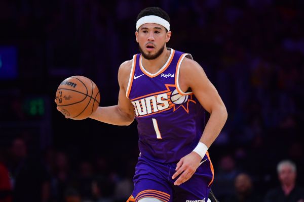 Suns' Booker to sit out vs. Pistons with swelling in ankle