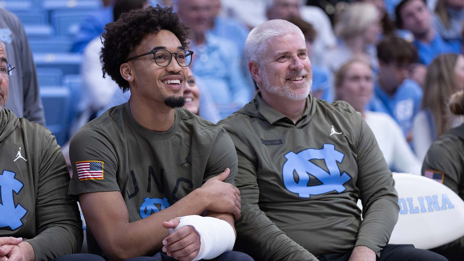 North Carolina basketball’s Hubert Davis gives encouraging Seth Trimble ...