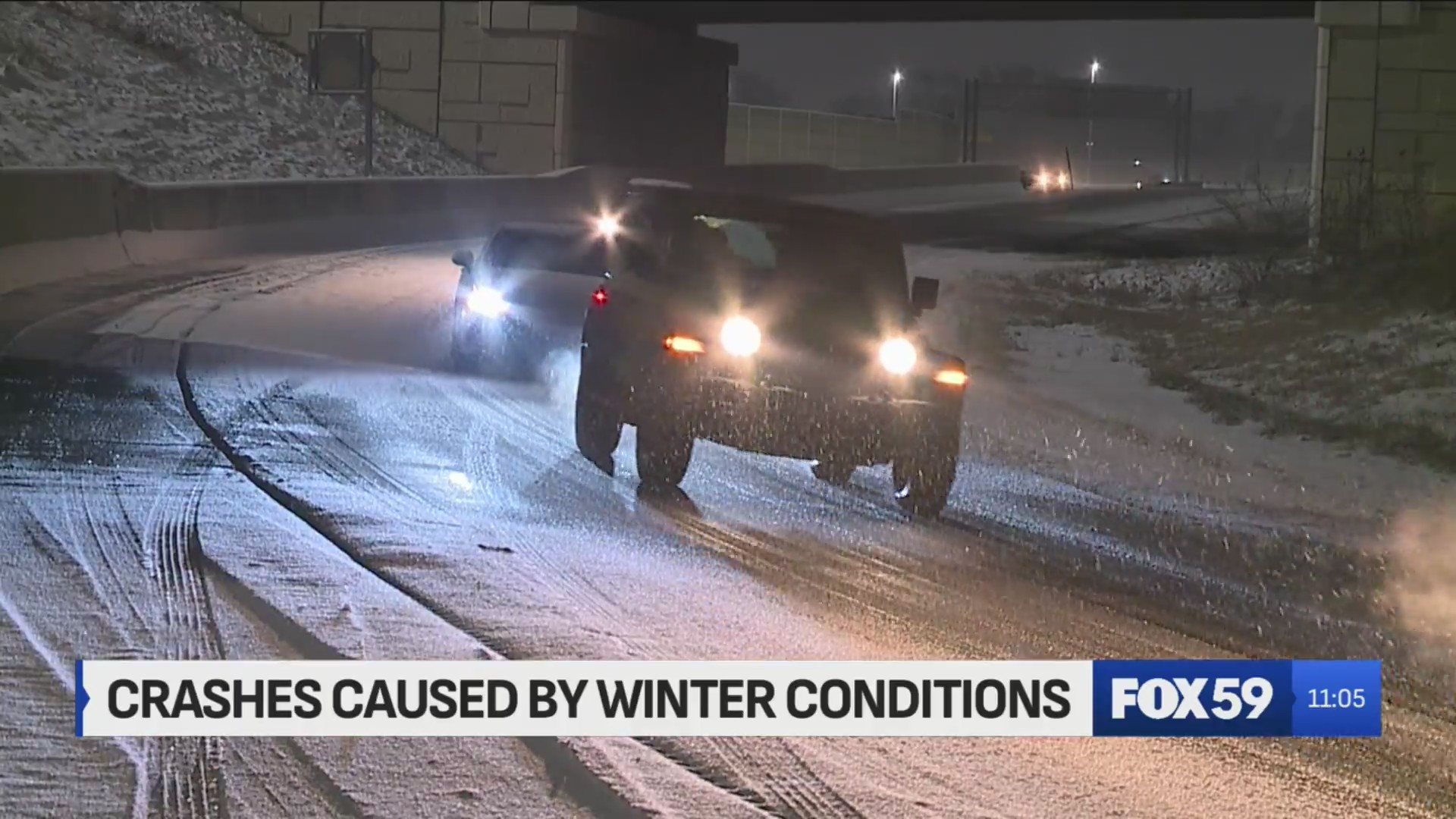 Snow causes Indiana road conditions to deteriorate