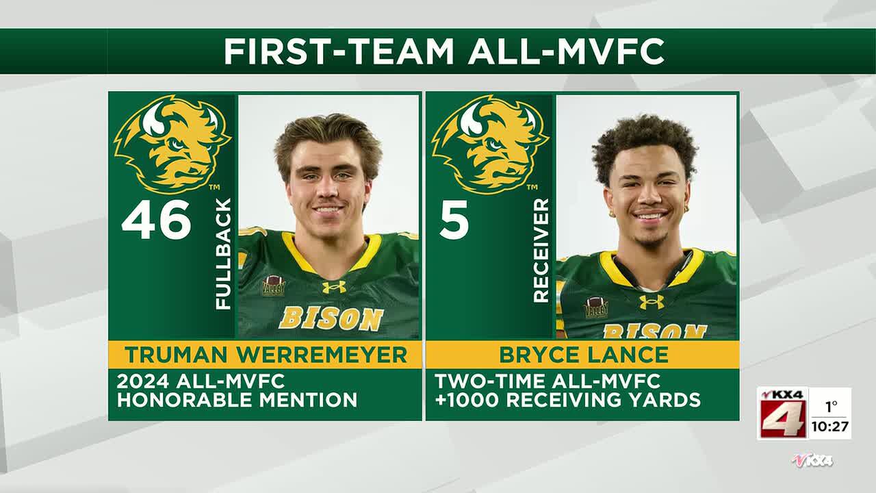 17 Bison named to first and second All-MVFC teams