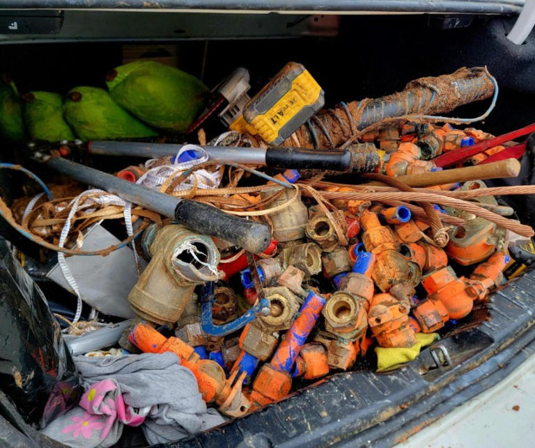 Traffic stop leads to arrest of three people for copper wire theft in ...