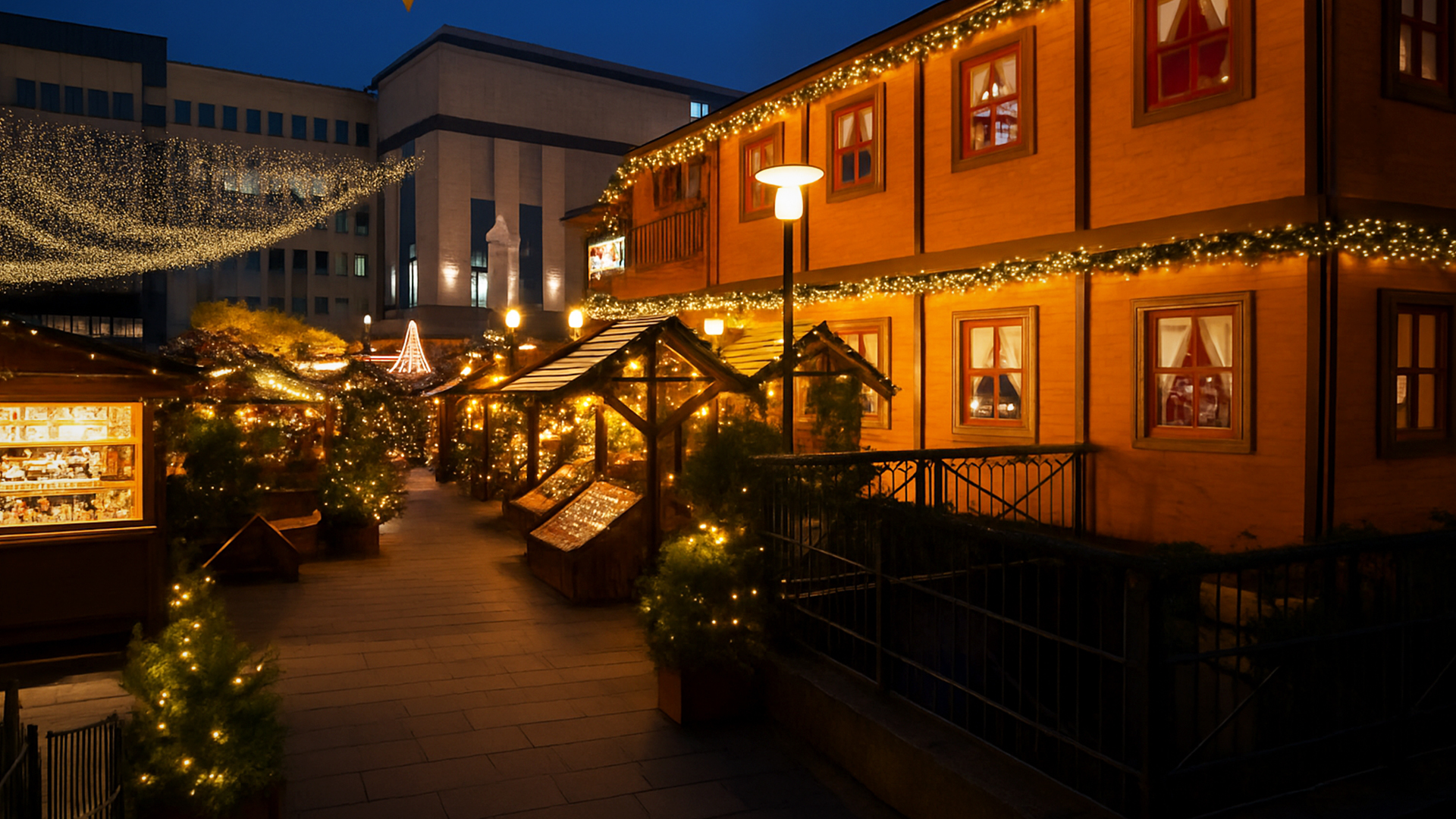 Essen Germany: Magical Christmas Markets at Night (4K)