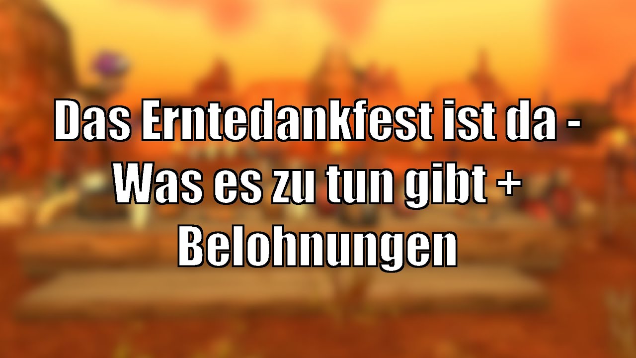 Das Erntedankfest ist da - ehrt eure Vorfahren und mehr [World of ...