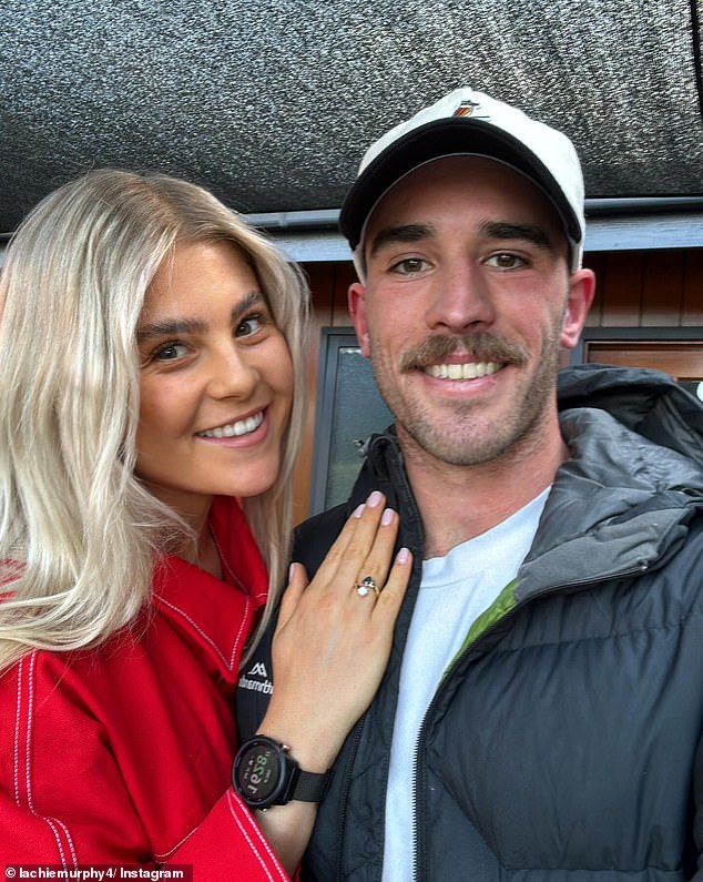 Adelaide Crows star Lachlan Murphy and fiancée welcome their first child