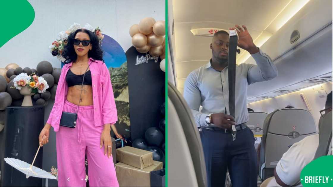 "He knows he's handsome": Friends drool over handsome flight attendant ...