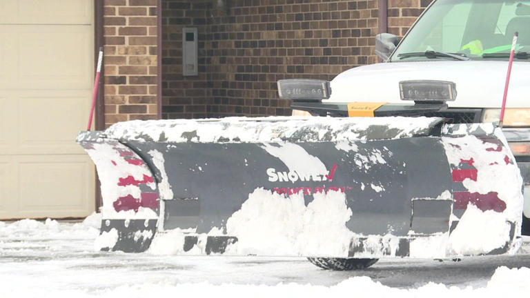 Local snow removal crews work around the clock as winter weather continues