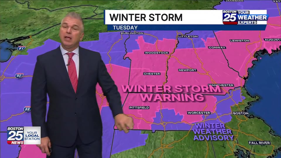 Boston 25 Monday Evening Weather Forecast