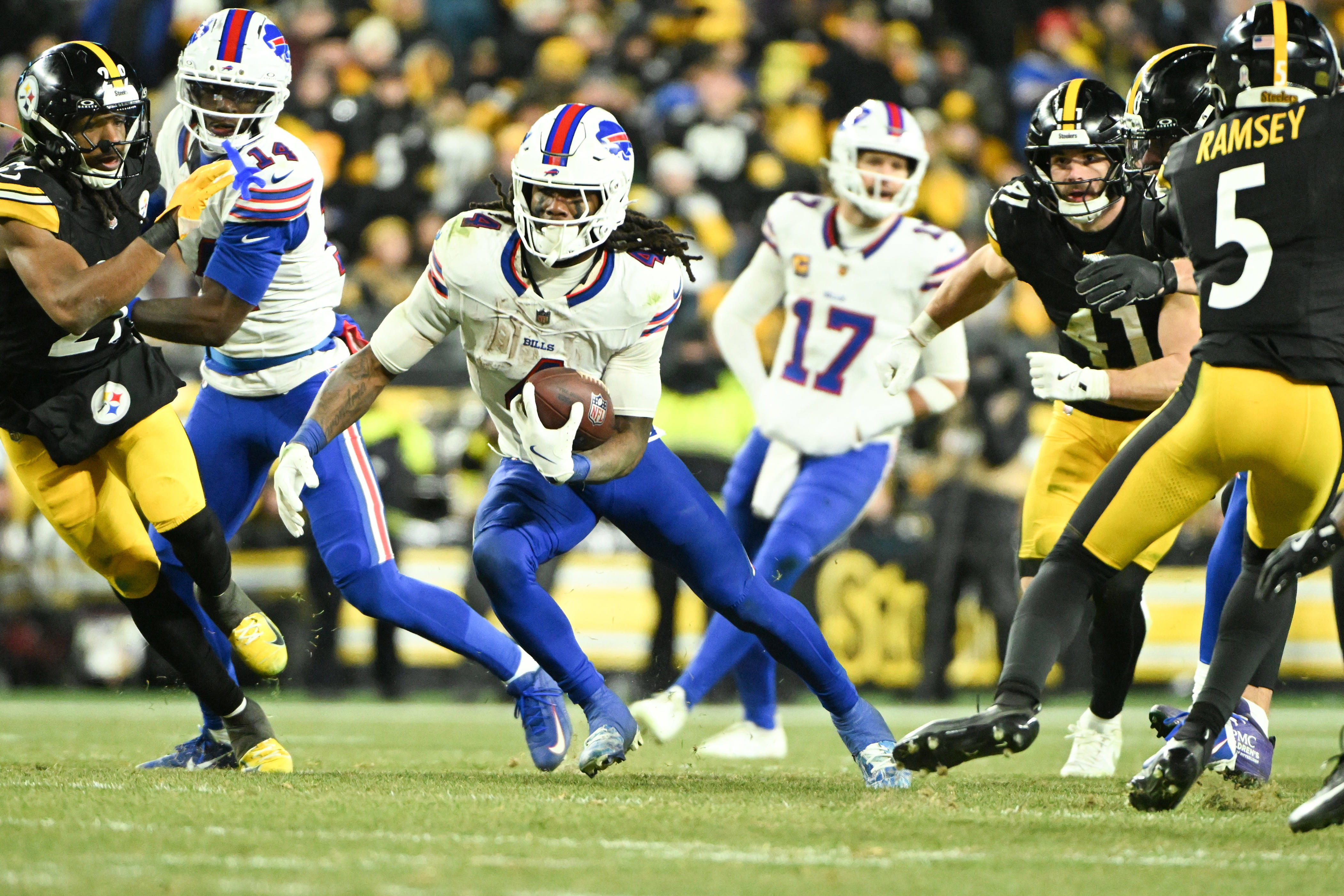 NFL rushing leaders through 13 weeks of 2025 season