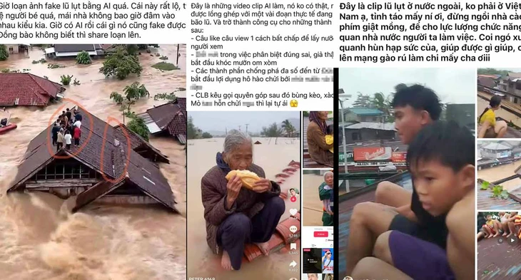 Hình ảnh giả và những bẫy cảm xúc mùa lũ