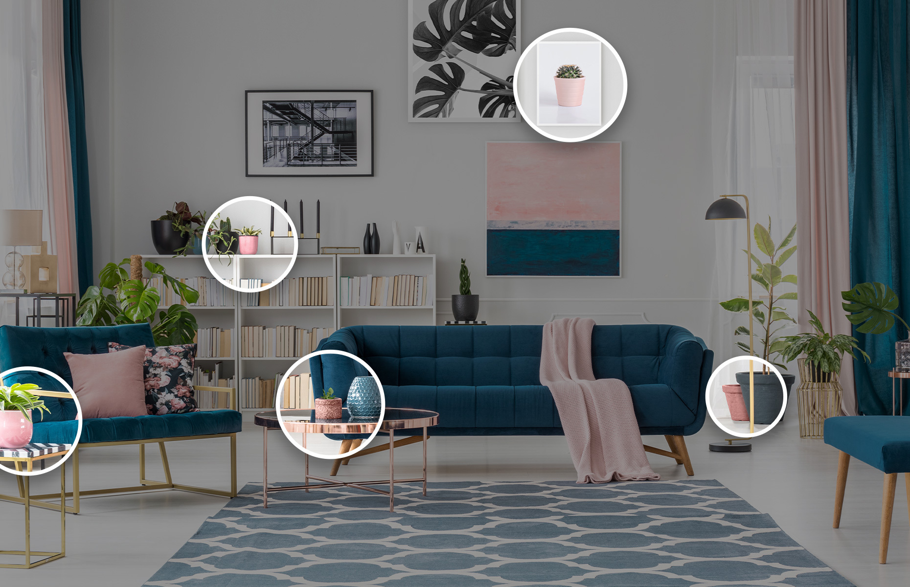 Can you spot the hidden objects around the house?