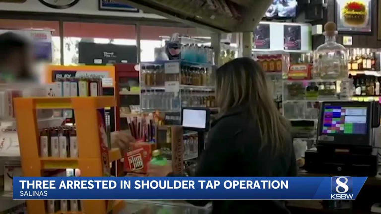 Salinas 'shoulder tap' operation results in 3 adult arrests