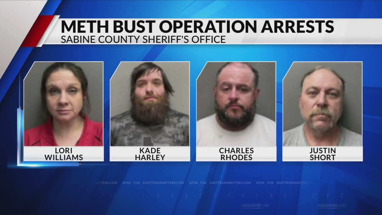 Four more arrested in Sabine County meth bust operation