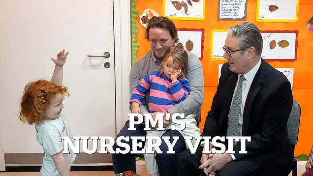 Adorable girl commands PM's attention at nursery